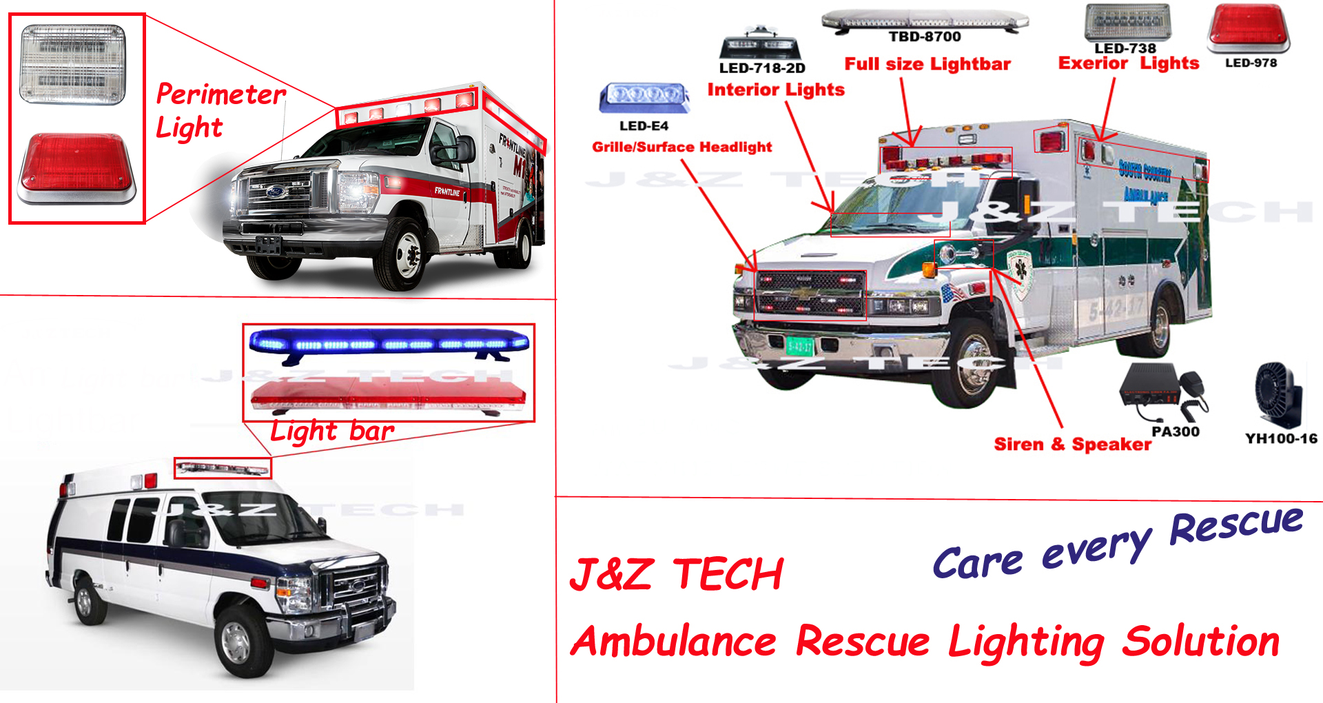 How J&Z ambulance perimeter light to be NO.1 - J&ZTECH Warning light