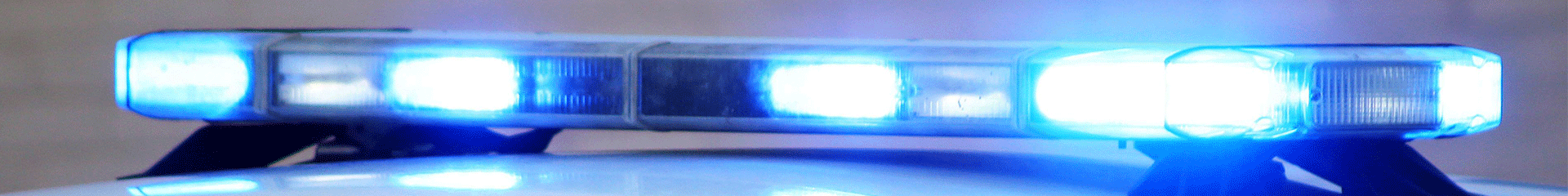 red ambulance warning light bar blue light bars